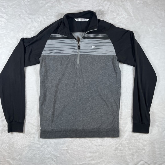 Travis Mathew | Shirts | Travis Mathew Pullover Half Zip Stripe Golf ...